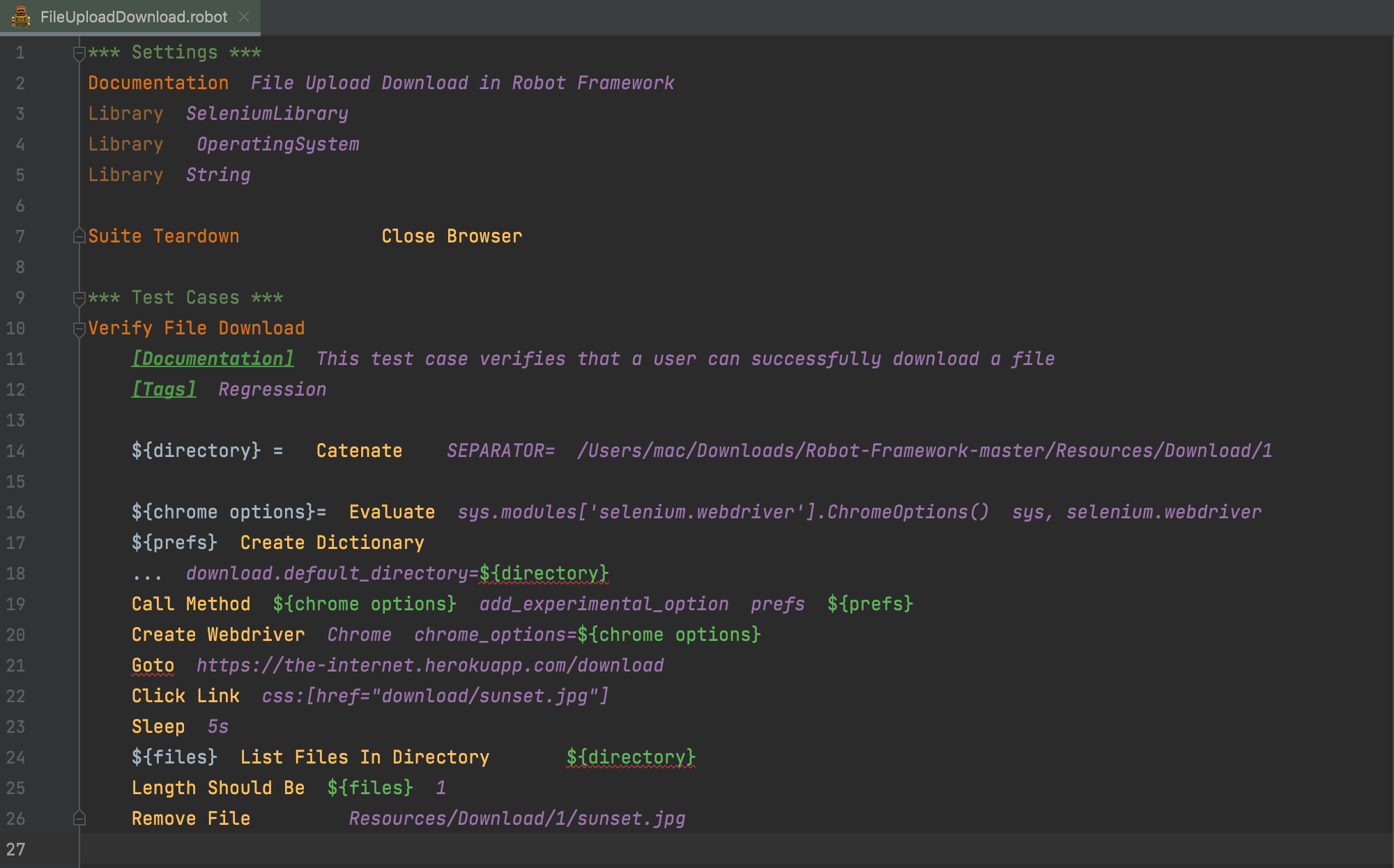 Upload file và download file với Robot Framework - Tech101